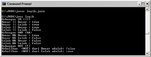 Operator pada java - STUDY RPL