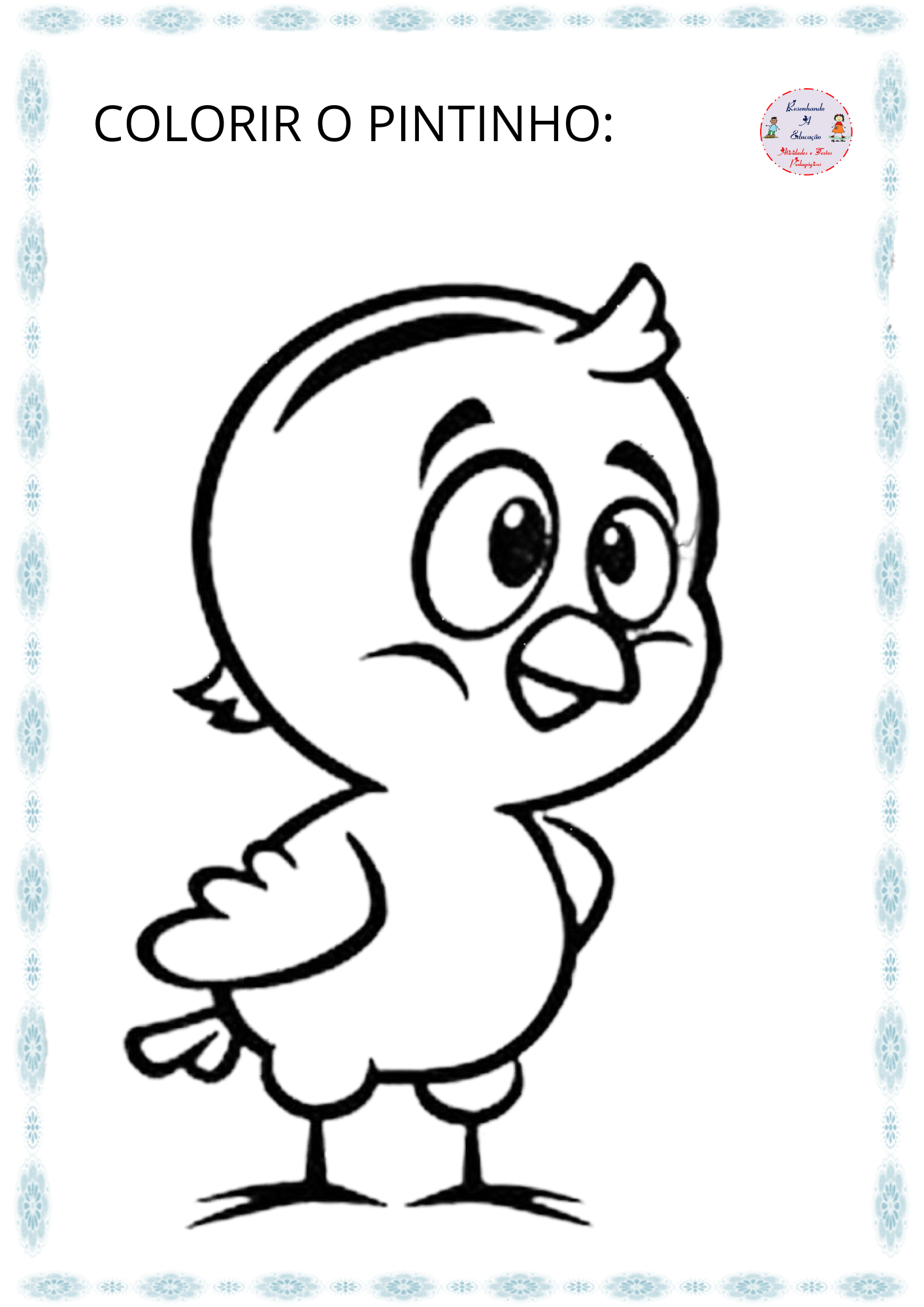 Meu Pintinho Amarelinho Atividades - RETOEDU