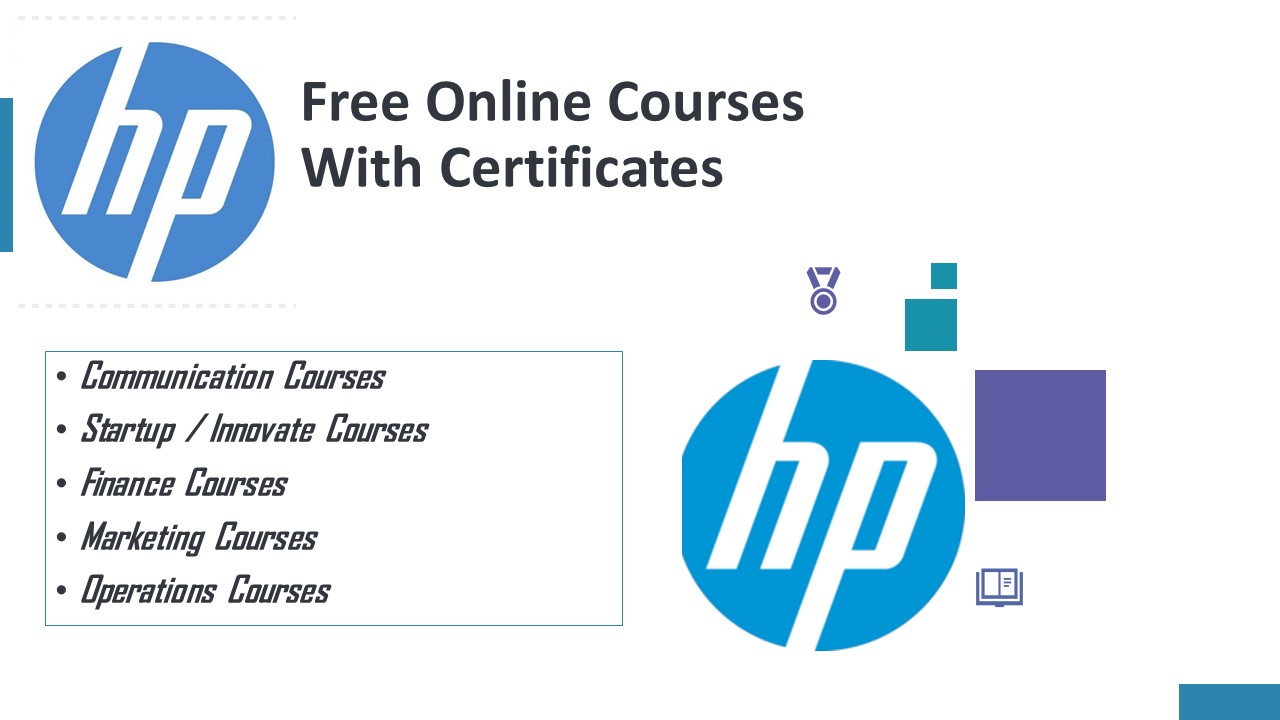 HP free online courses with Certificates