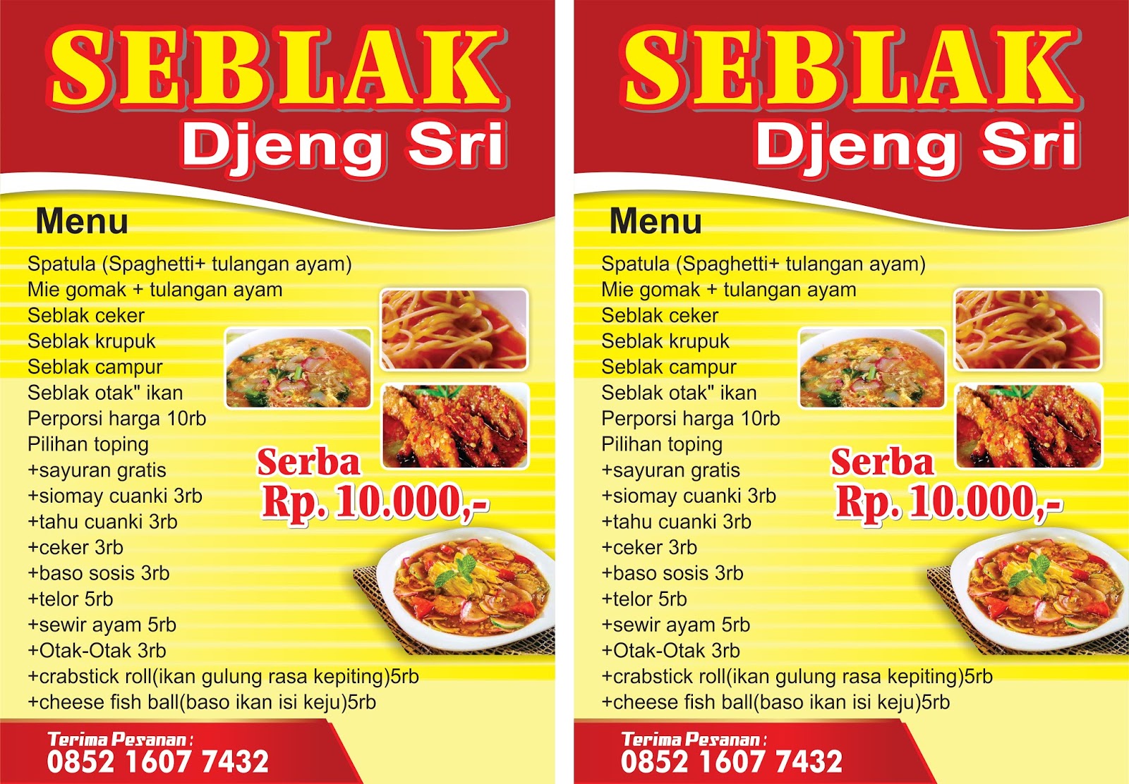 Desain Menu Seblak - Agen87
