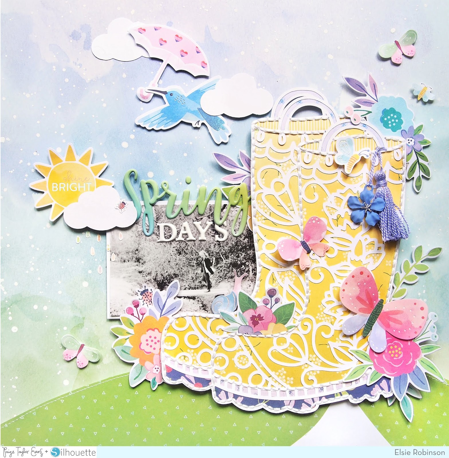 Spring Days Layout by Elsie Robinson | Paige Taylor Evans