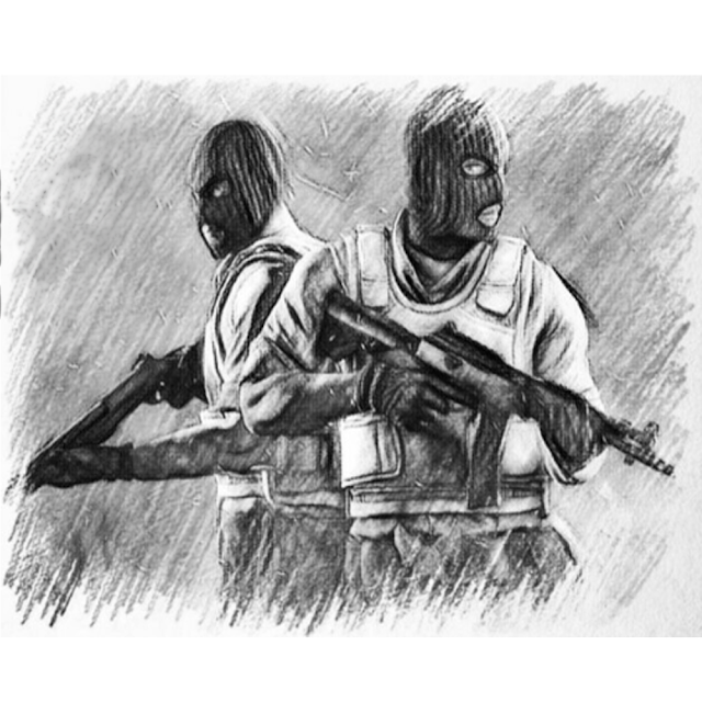 Counter-Strike:Global Offensive Sketch Drawing | CS:GO Printable Sketch ...