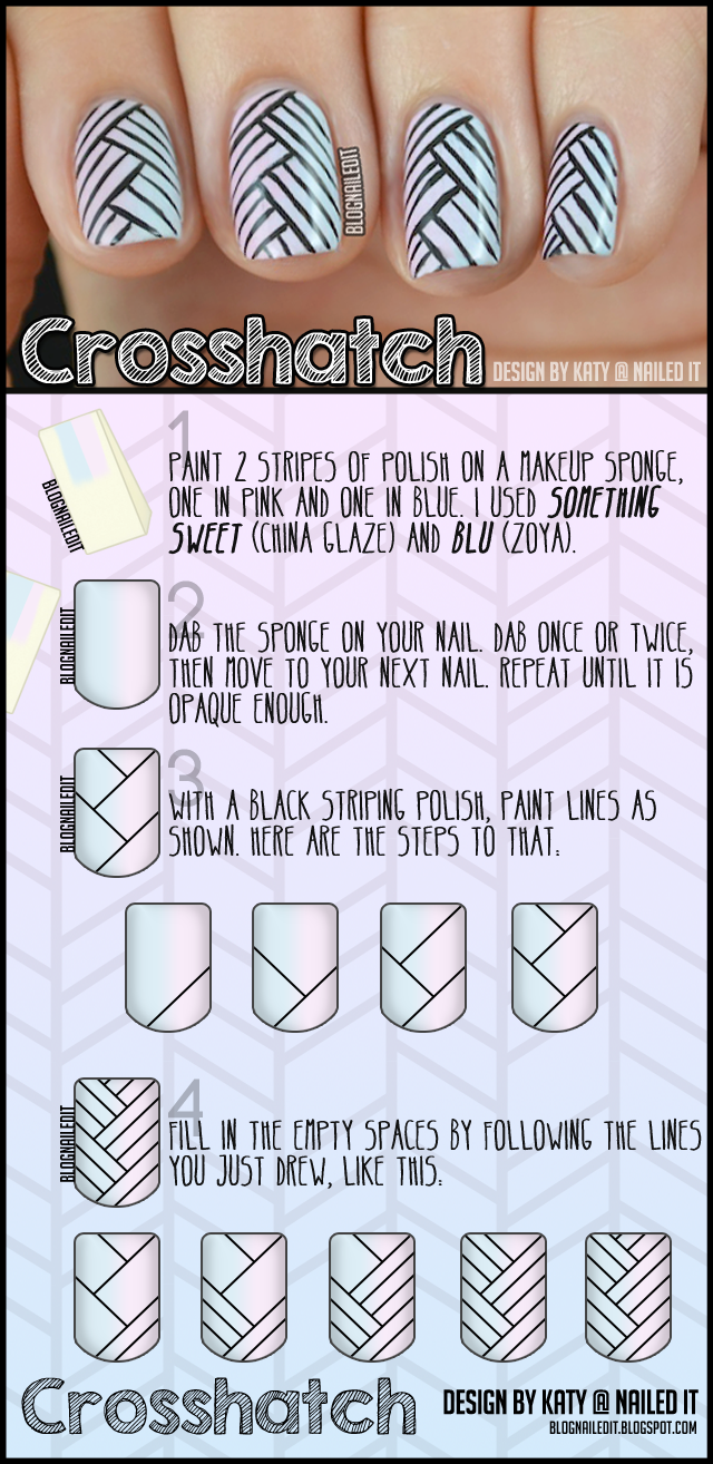 On Beauty High: Crosshatched Tutorial - Nailed It | The Nail Art Blog