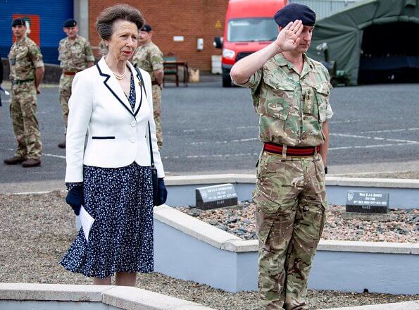 Princess Anne visited the Royal Logistic Corps in Northern Ireland