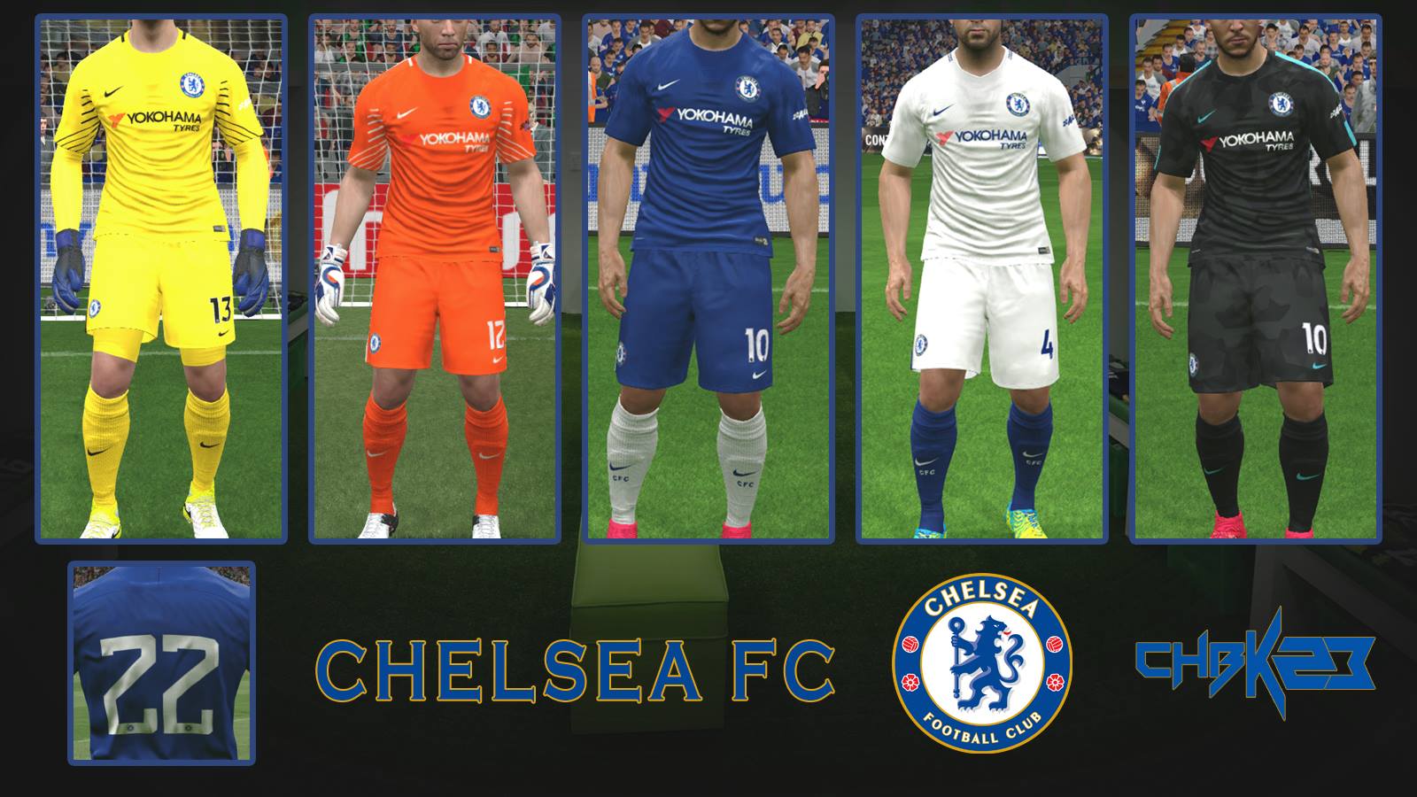 pes-modif: PES 2017 Kitset 2017/18 Chelsea Football Club by Charliebk23