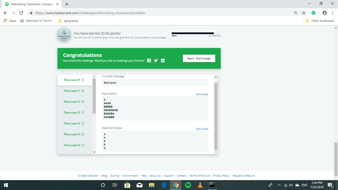 Alternating Characters HackerRank Solution alternating-characters-hackerrank-solution