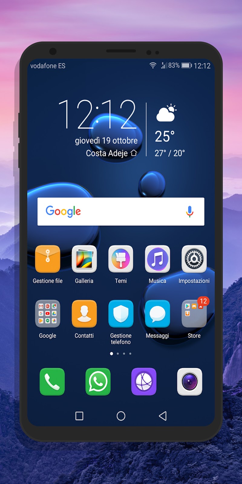 Best Huawei Themes: Mate X Mist EMUI Theme