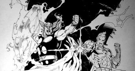 Fishermagical Thought: Team Tuesday! Avengers Art by Jason Johnson