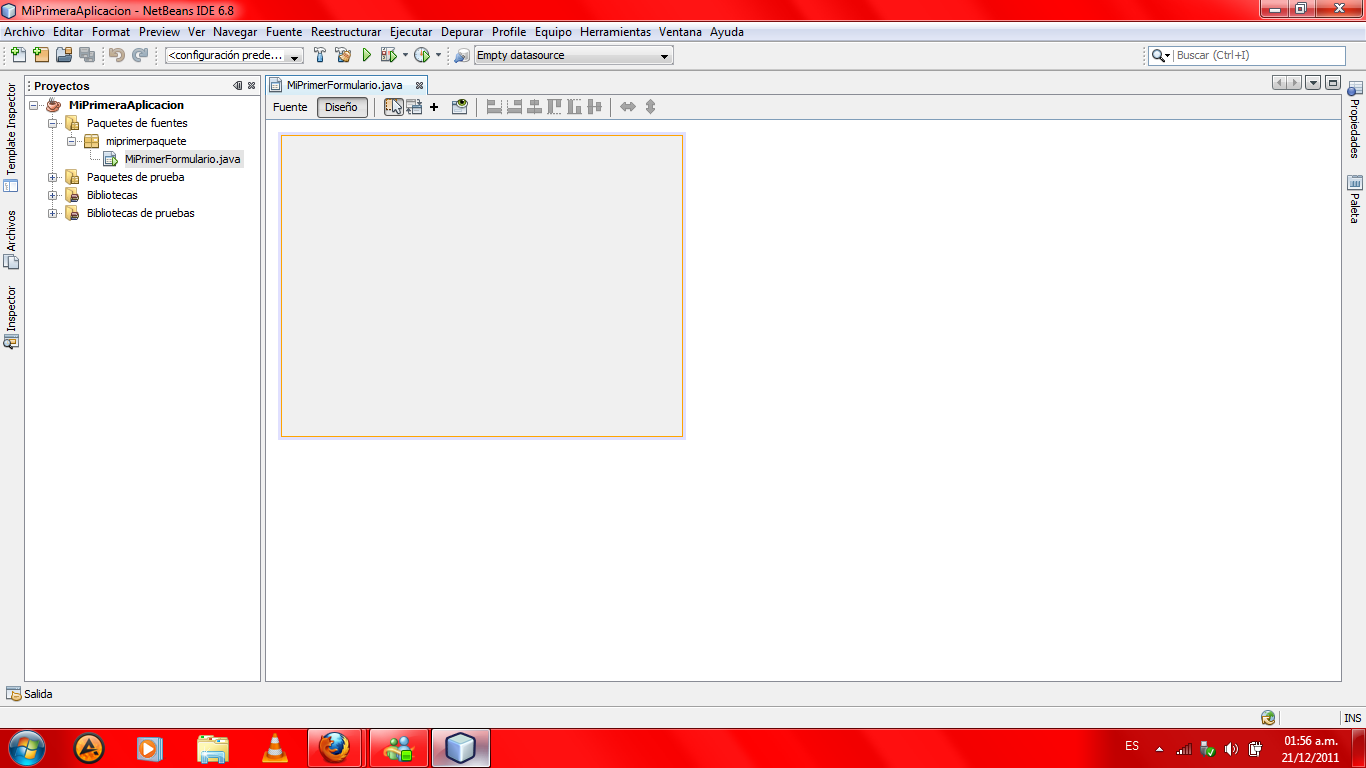 Desarrollador de Java - IDE Netbeans: Creación de un JFrame