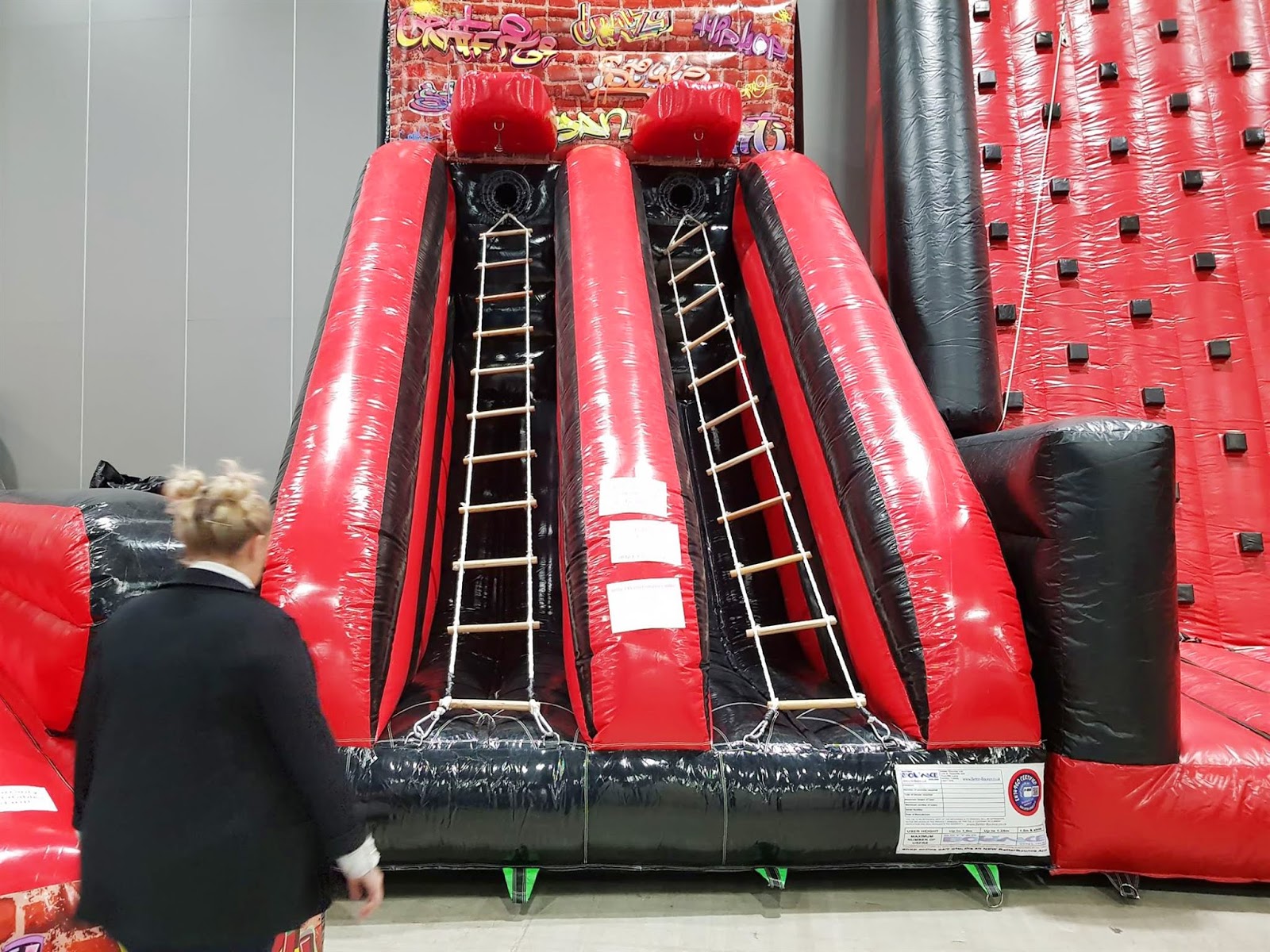 Welcome to Jacobs Ladder inflatable interactive game