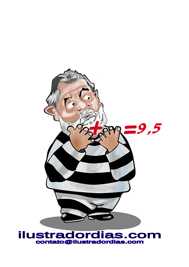 Caricatura: Charge:Lula condenado!