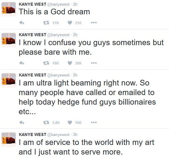 ...and Kanye West tweets again...