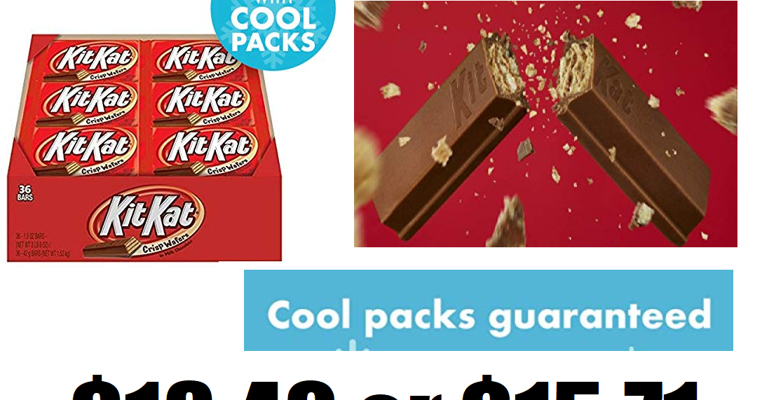 36 Full Size Kit Kat Chocolate Bars $18.75 + Free Shipping or $16.25 ...