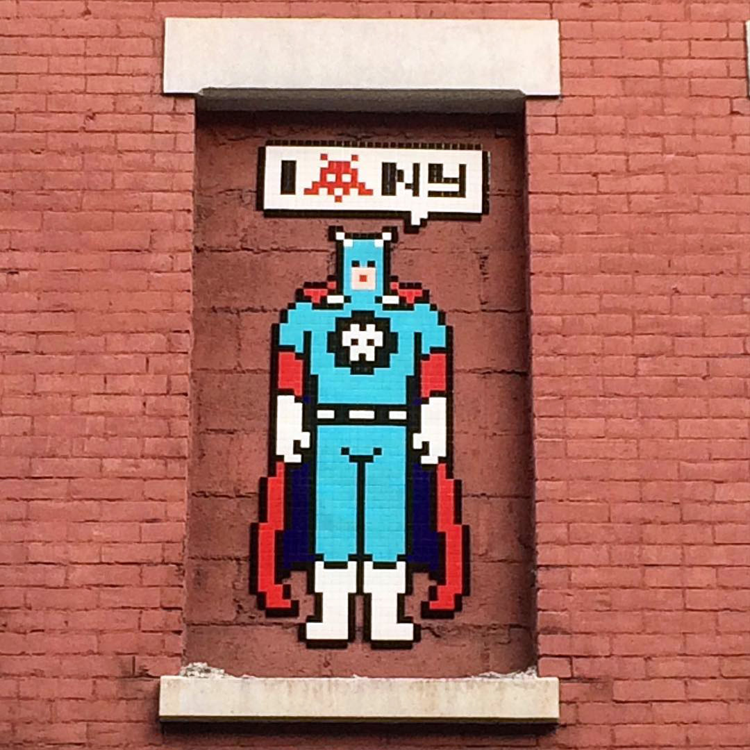 “NY_147”, a new invasion by Invader in Little Italy, New York City ...
