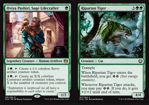 Magic the Gathering Adventures: Kaladesh Set Review: Green