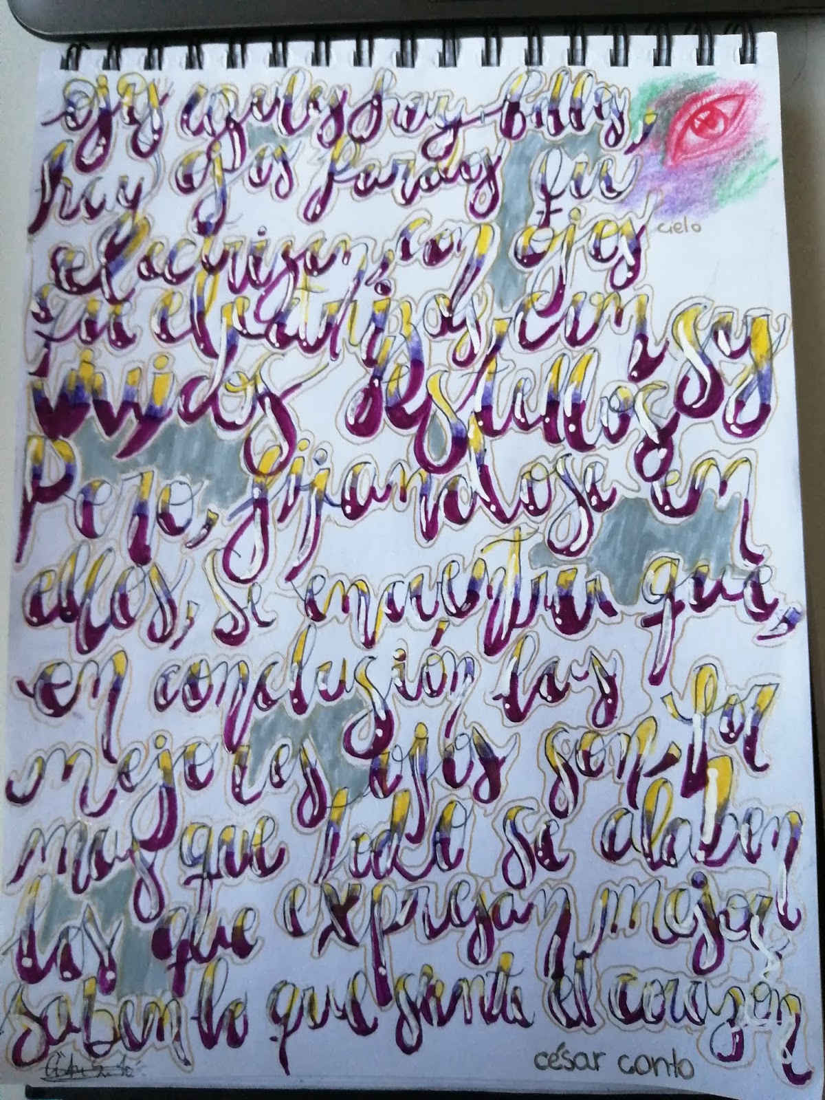 Nuestro club de lectura: POEMAS CON LETTERING 1ºA