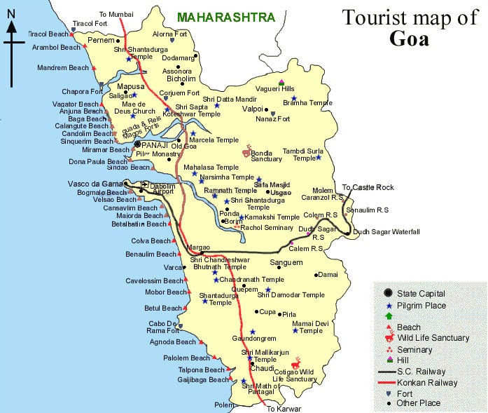 MAP OF GOA