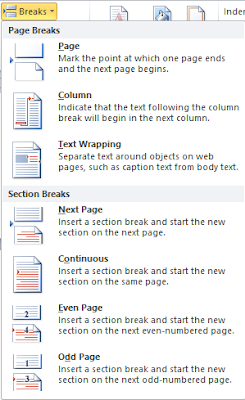 Knowledge Base: Microsoft Word : Page Layout