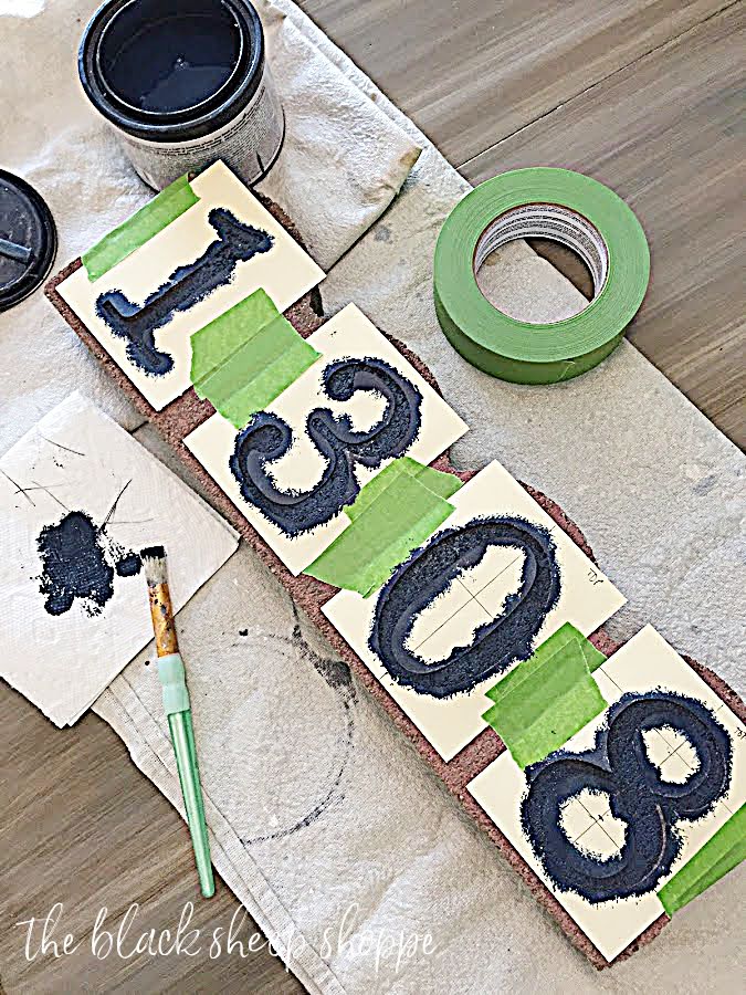 EASY DIY HOUSE NUMBER SIGN