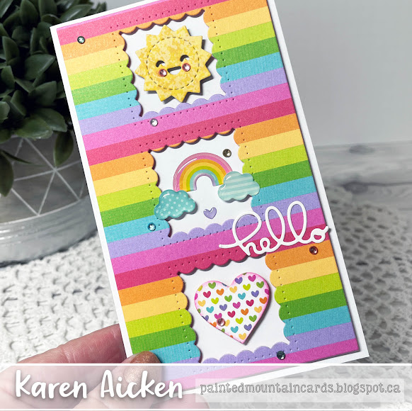 Painted Mountain Cards: 'Rainbow Is My Favorite Color' Card Kit Card Duo