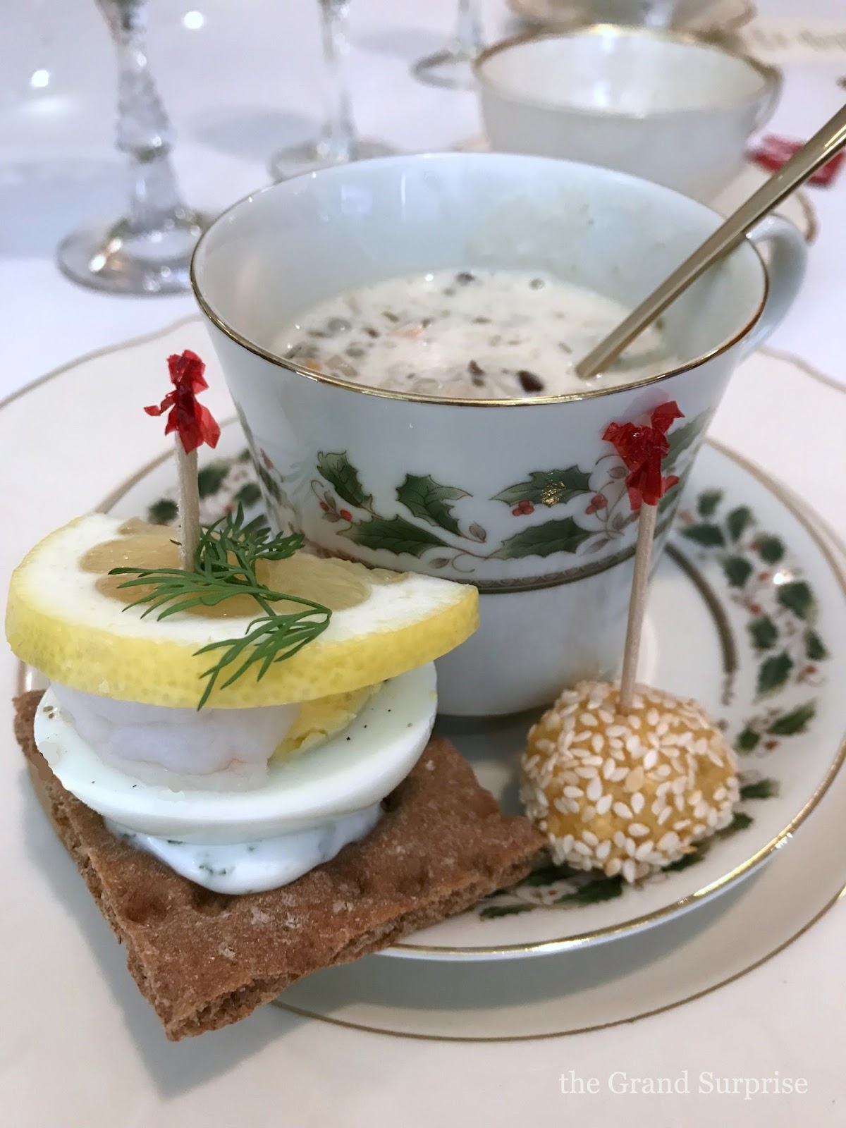 the Grand Surprise!: 80th Birthday Party ~ menu