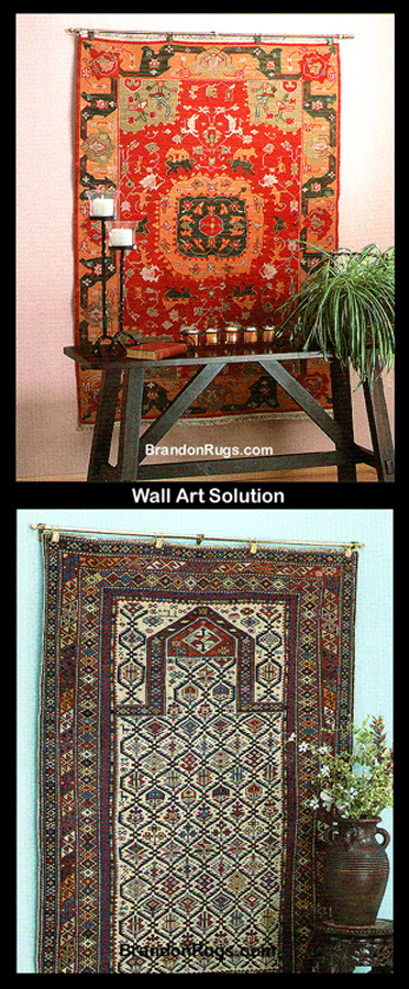 Brandon Oriental Rugs: Wall Art Solution: REAL Handmade Oriental Rugs ...