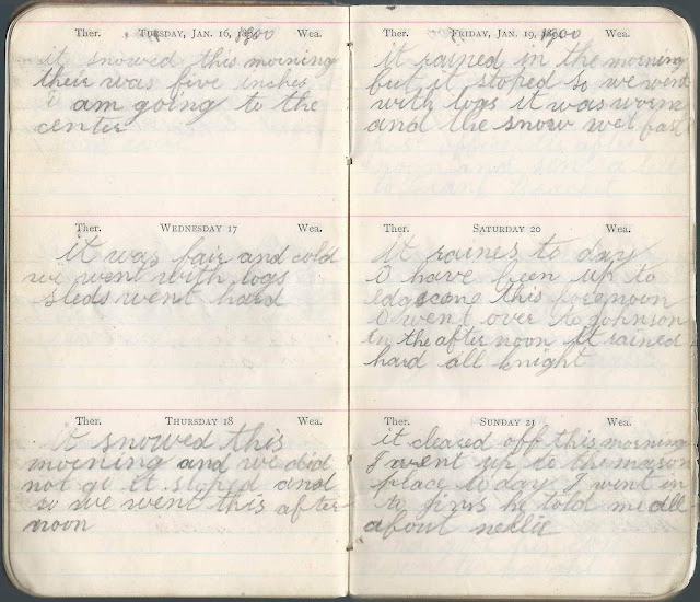 Heirlooms Reunited: January Entries in the 1900 Diary of John Foss ...