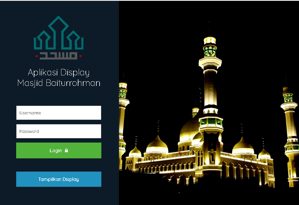 Aplikasi Display dan Keuangan Masjid ~ DaFi Software, Software House ...