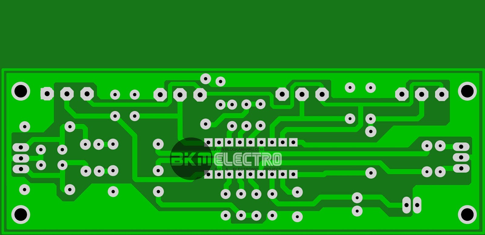 Layout Tone Control TDA 1524 PCB stereo – BLOGKAMARKU