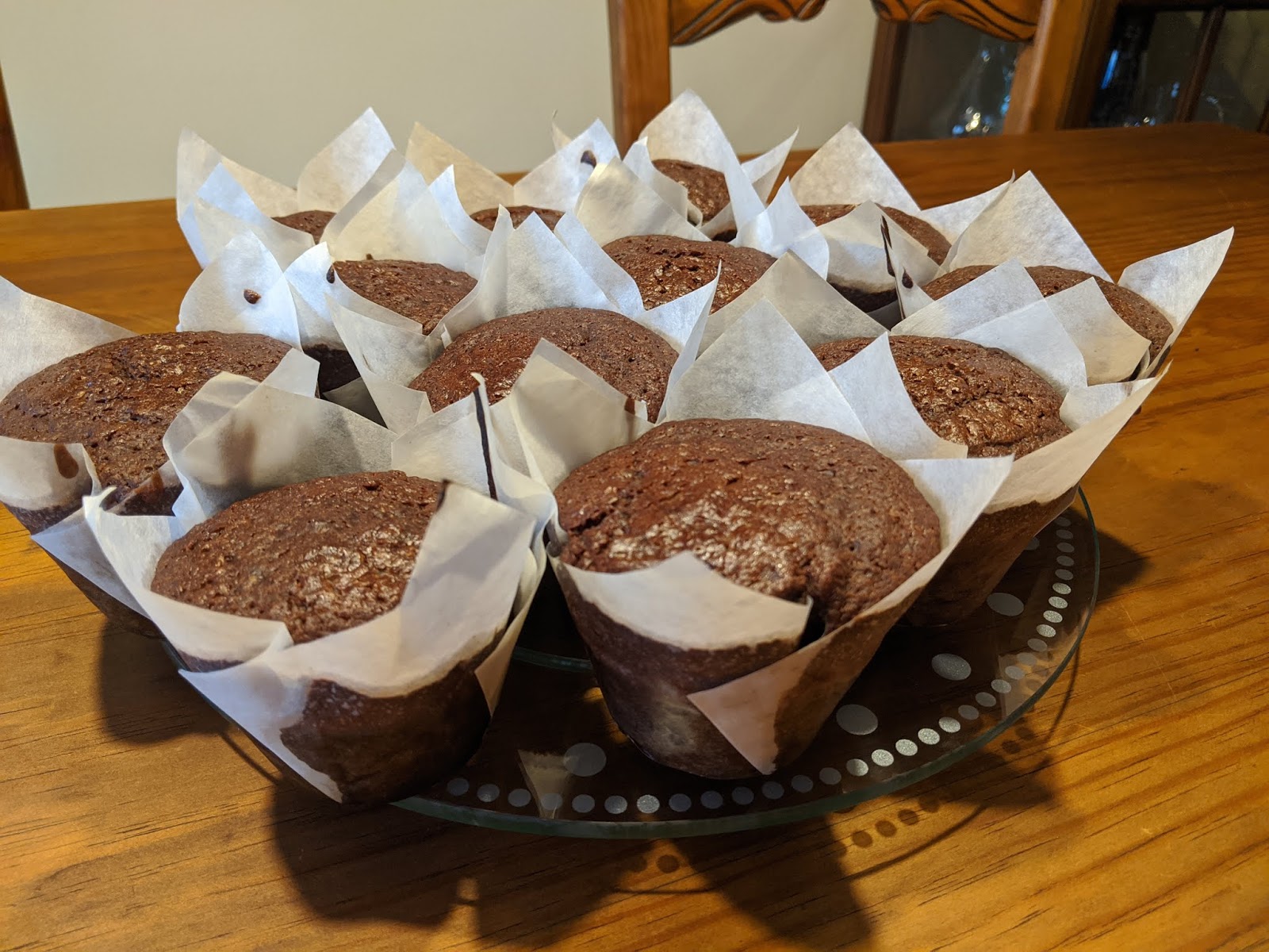 Muffins y bizcochos de chocolate con descartes de masa madre (sourdough ...