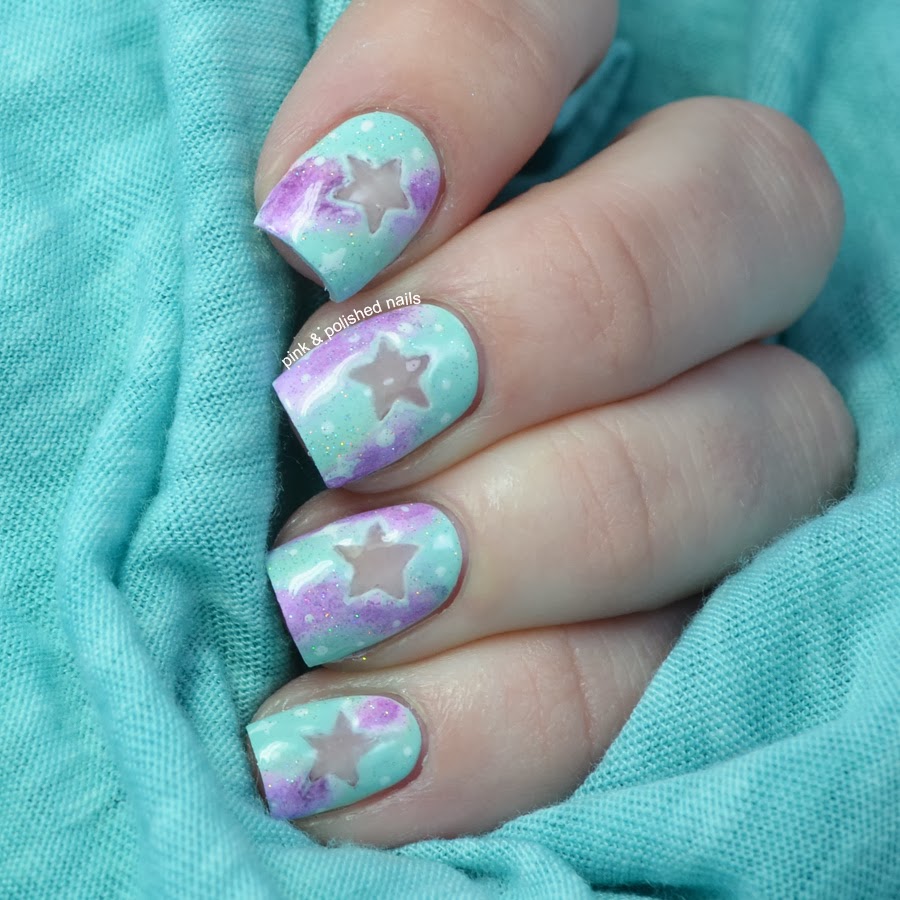 Pink & Polished: Pastel Negative SPACE Nails with tutorial