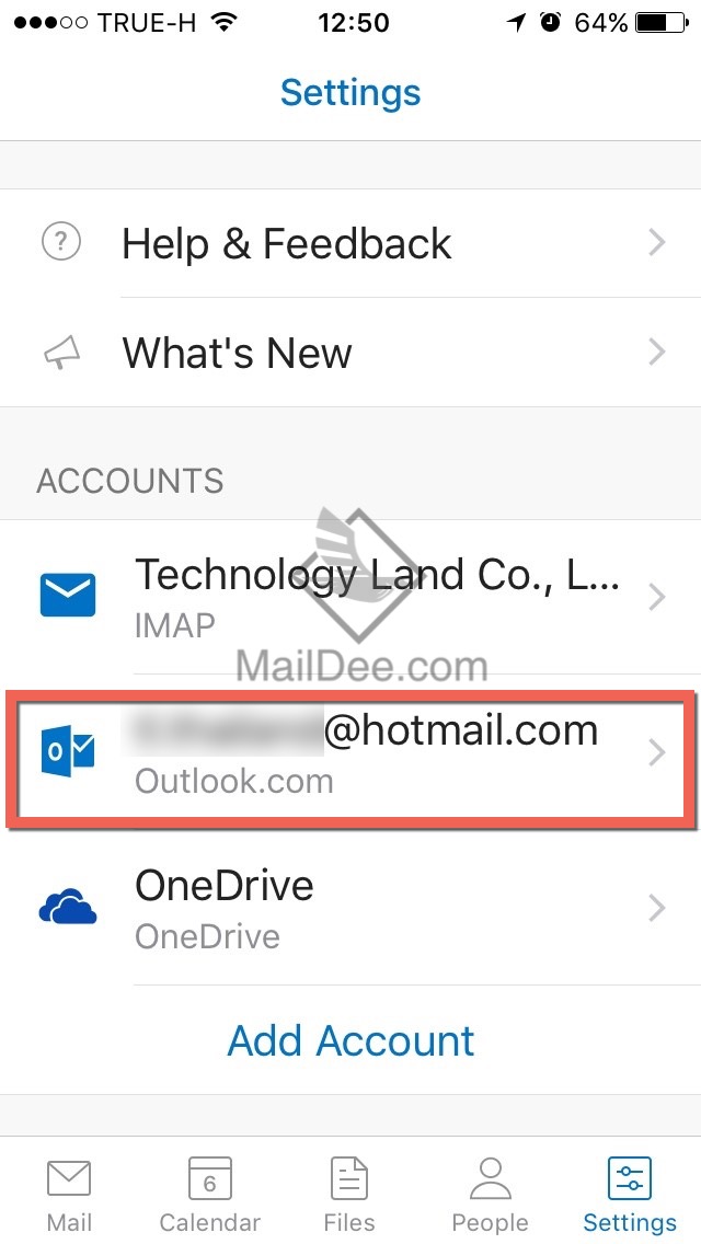 Technology Land Co., Ltd.: [Outlook for mobile] วิธีการเพิ่มบัญชีอีเมล ...