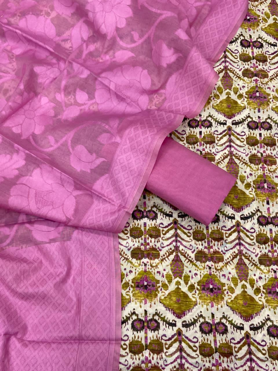 Chanderi digital print suits