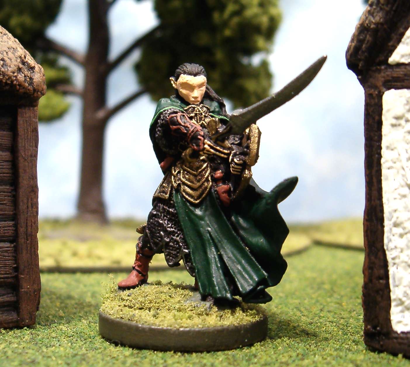 Clash of Spear on Shield: Loryn Stormblade, Elf, from Reaper