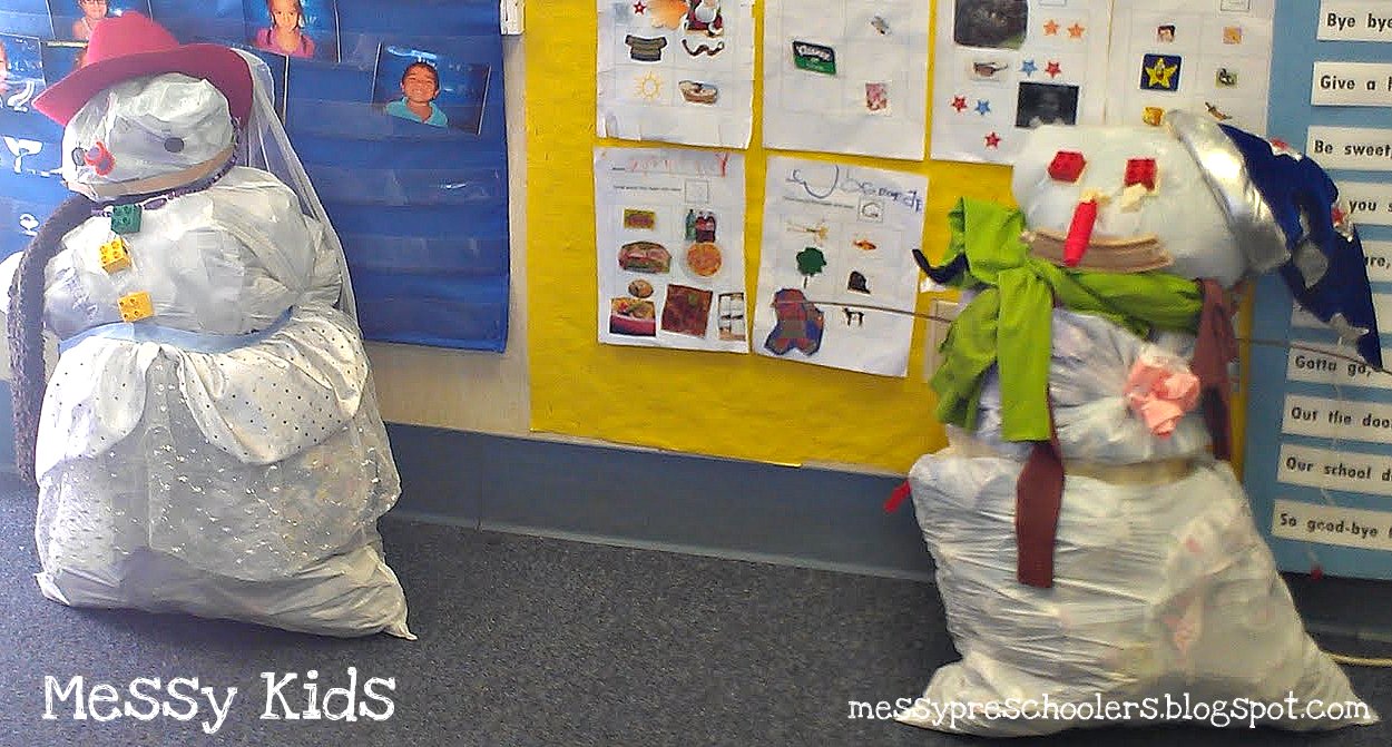 Messy Kids: Snowmen at Preschool
