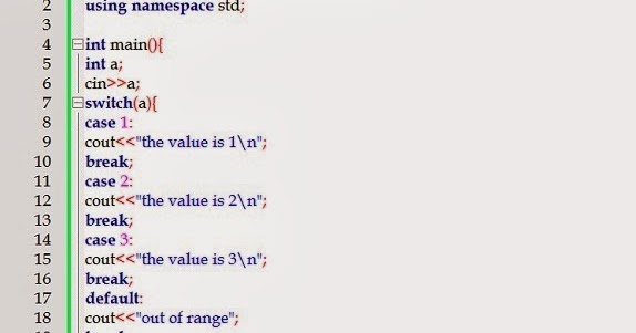 Switch, Case, Default Statements In C++
