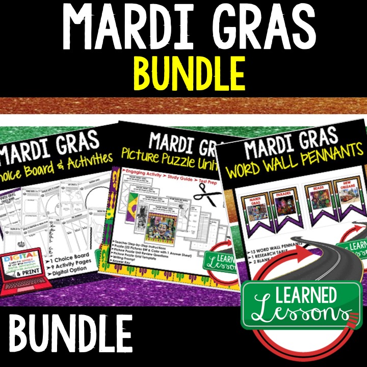 Mardi Gras Classroom Activities and Resources - Learned Lessons ...
