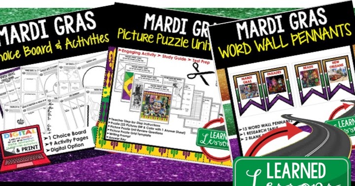 Mardi Gras Classroom Activities and Resources - Learned Lessons ...