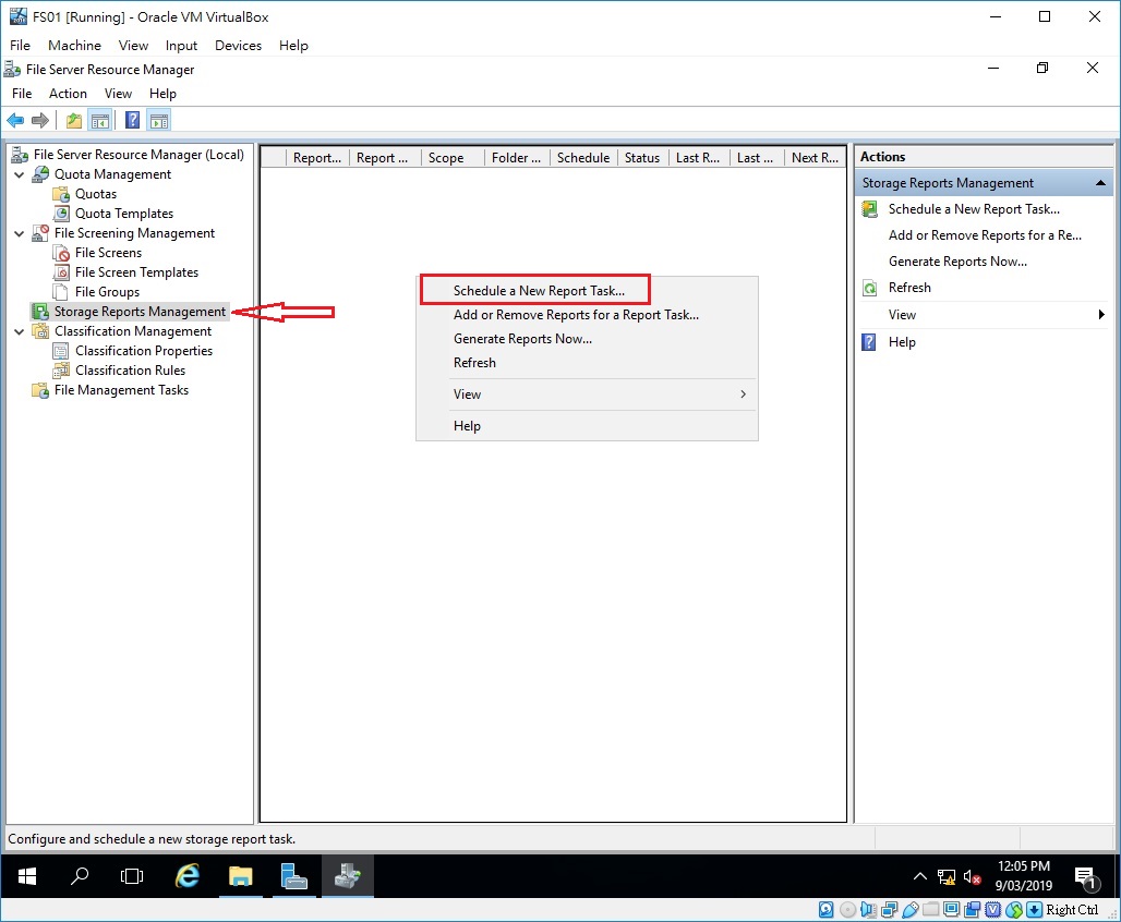JamesPCSchool: FSRM Chapter 6 - Report