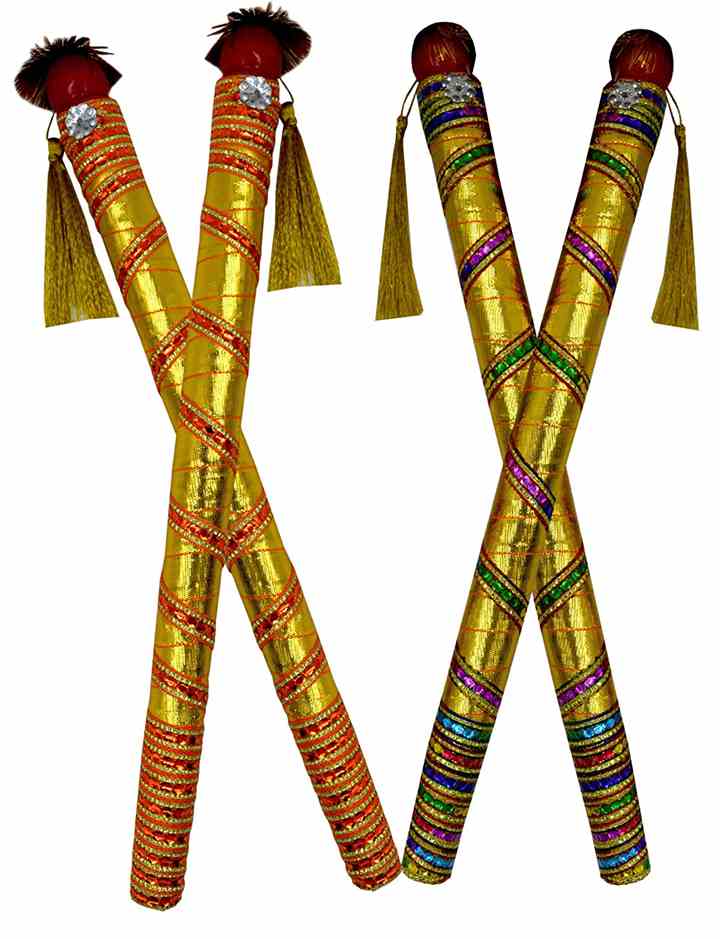 (COLORFUL) Dandiya Sticks For Garba | NavRatri Festival in India