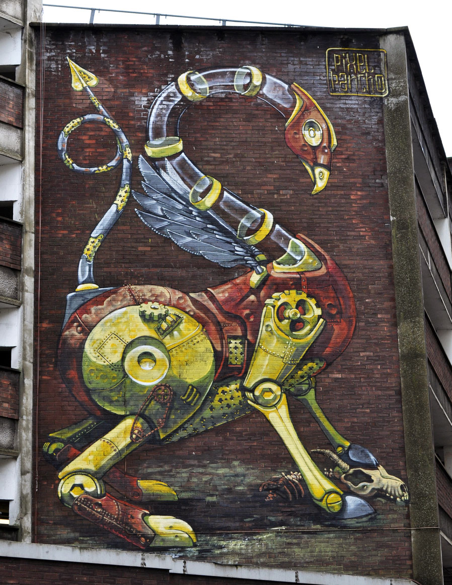 Pixel Pancho New Mural In Bristol, UK | StreetArtNews | StreetArtNews