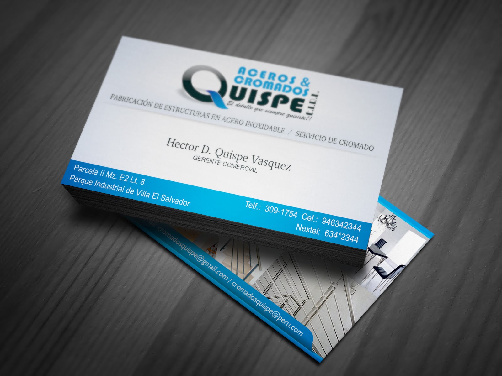 art-f4. Diseño Publicitario: TARJETA DE PRESENTACIÓN cromados