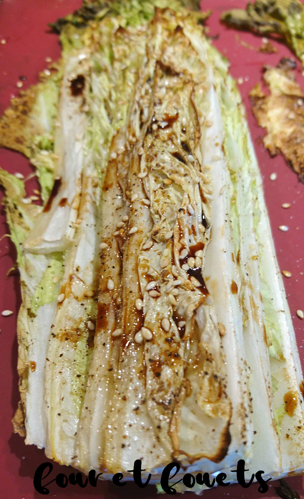 Four et Fouets pour Sara: Chou de Napa grillé