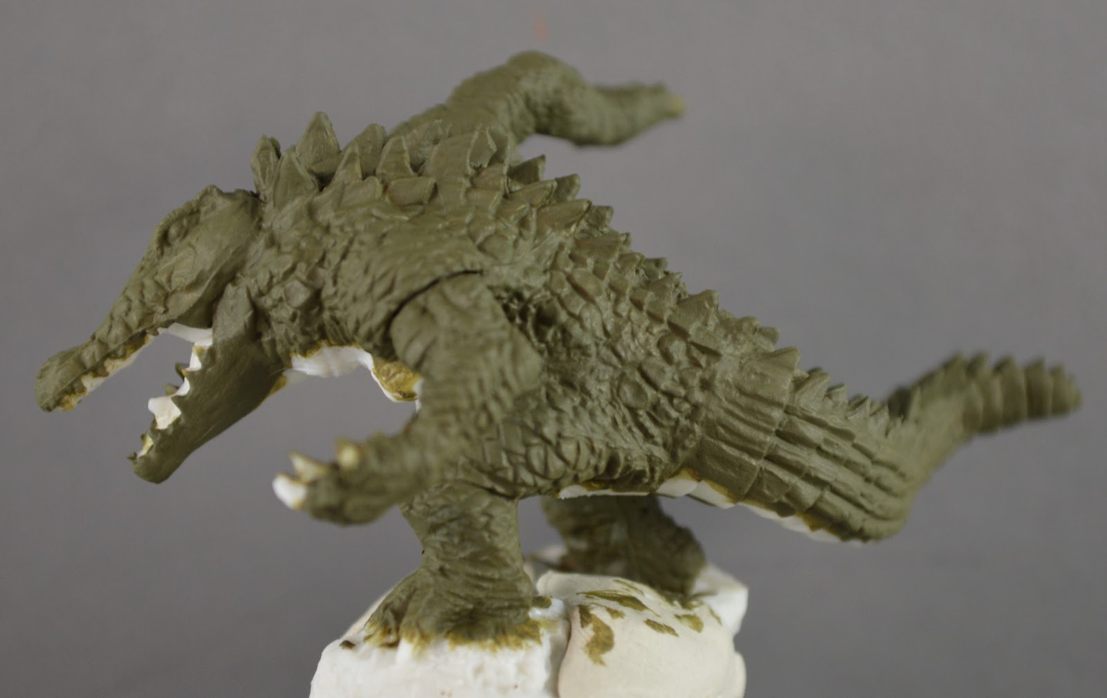 Jen's Mini Painting: Werecrocodile: Base Coating
