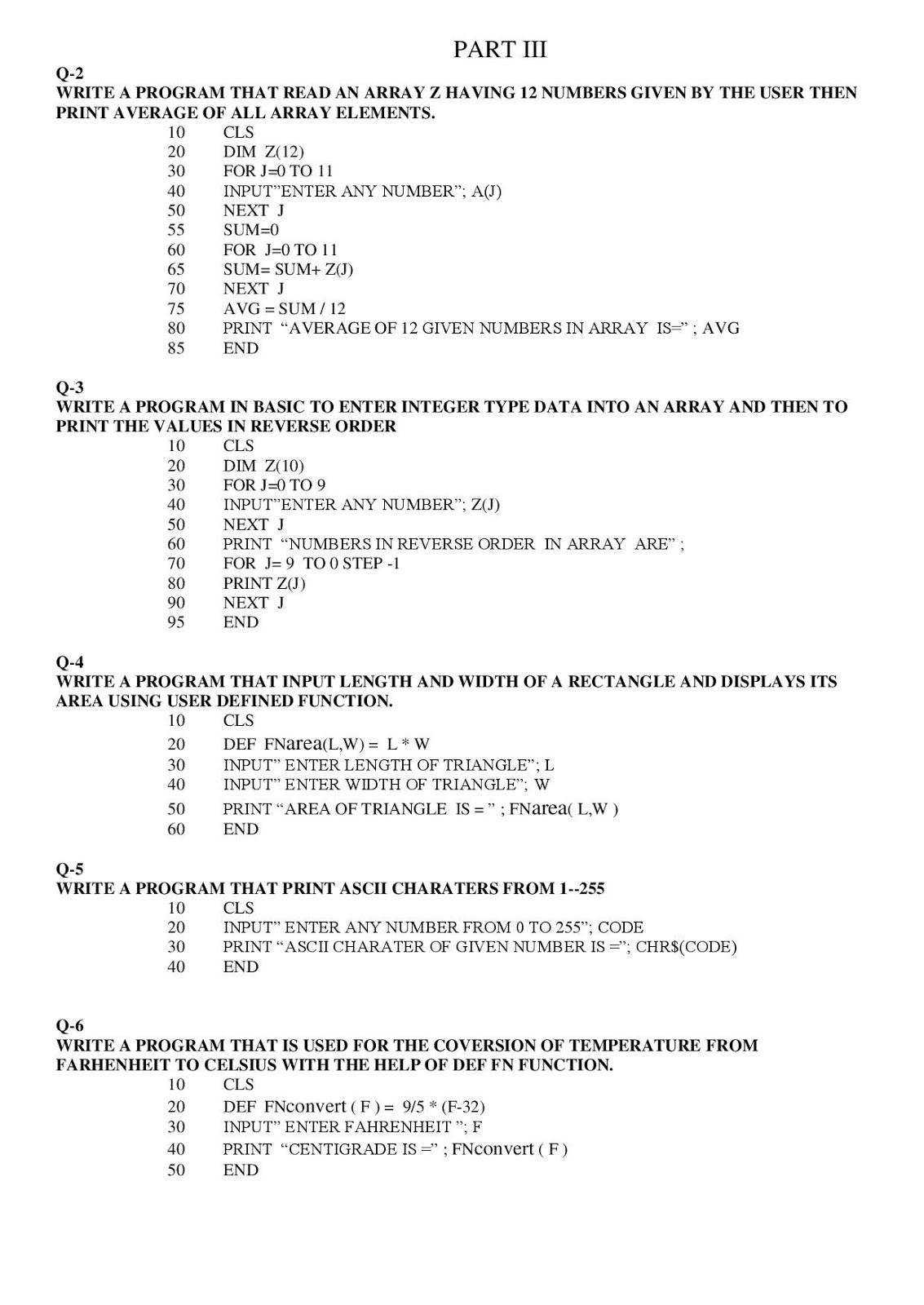 LIST OF COMPLETE PRACTICAL OF COMPUTER SCIENCE 10TH CLASS FOR 2019 ...