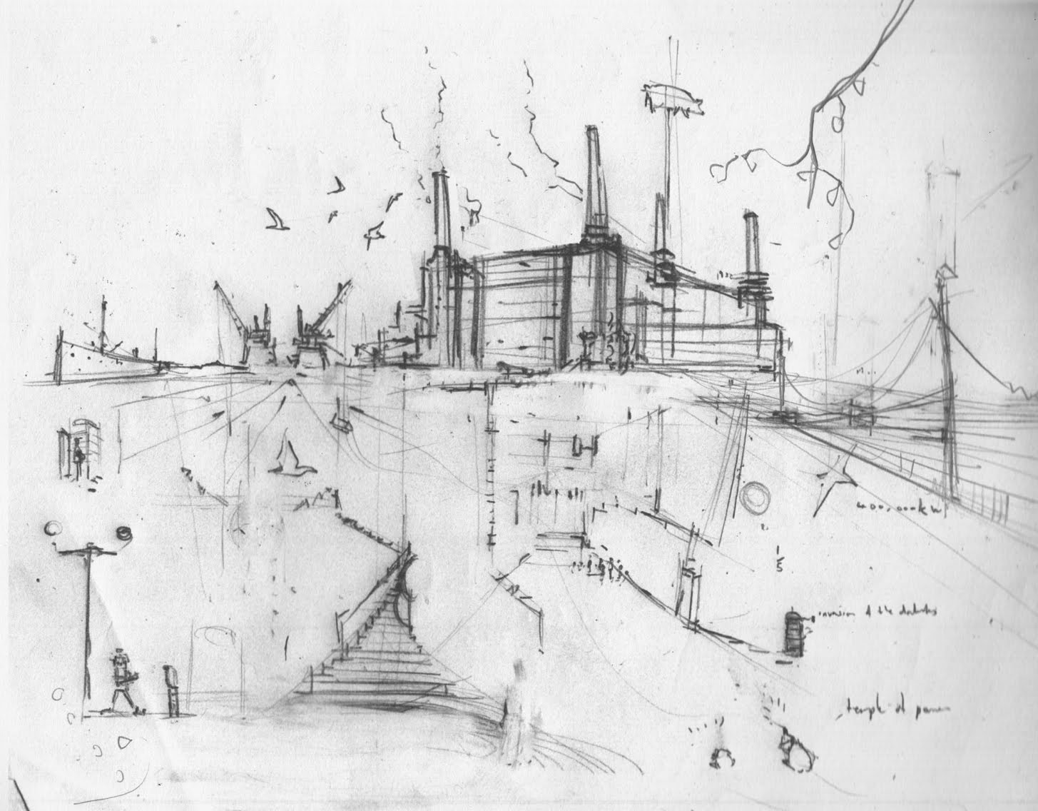 Battersea Power Station Drawing