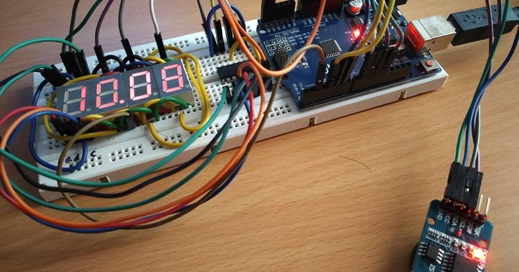 Arduino 7 Segment Display Clock By Multiplexing Four 7 Segment Displays