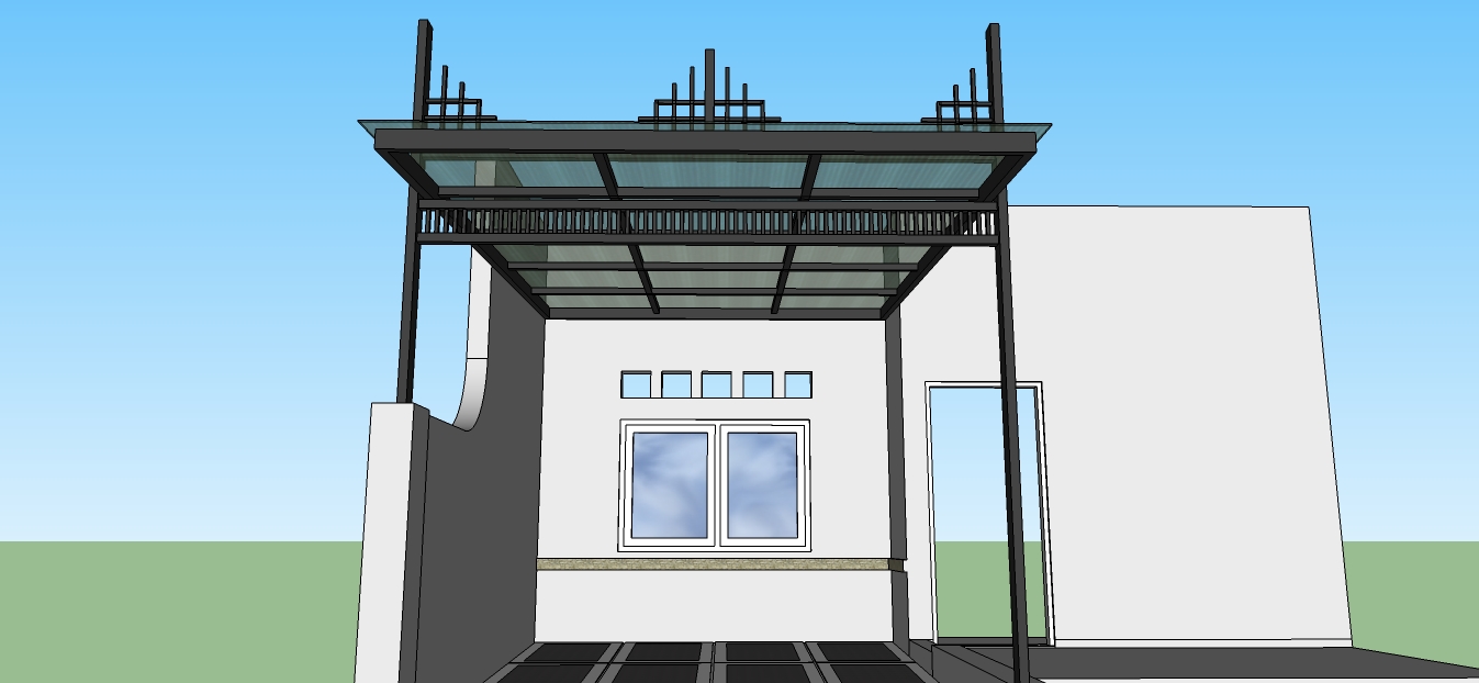 Desain Kanopi Minimalis Rp.850.000/m2 - Bengkel Las Cibubur