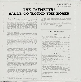 Rien que des vinyls: JAYNETTS - 1963 - US-TUFF 13 - Sally go round the ...